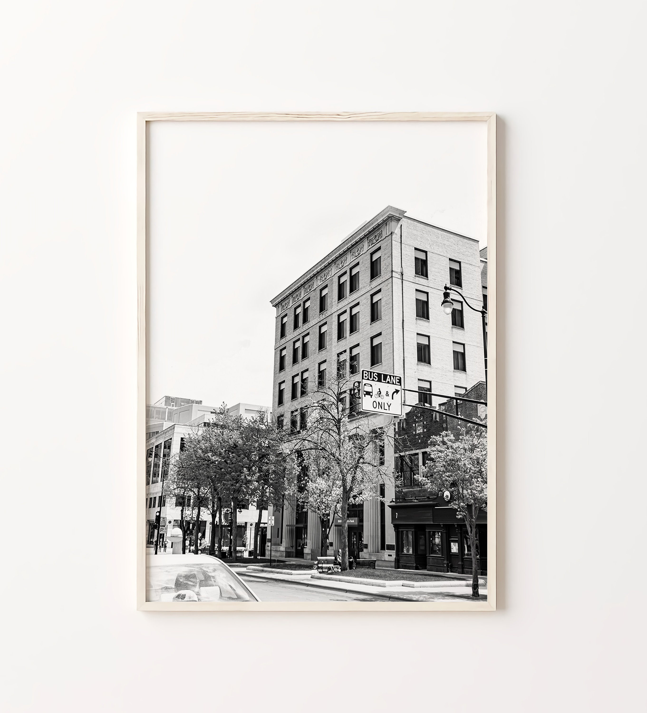 Madison City Prints Madison Black and White Prints Set of 6 - Etsy