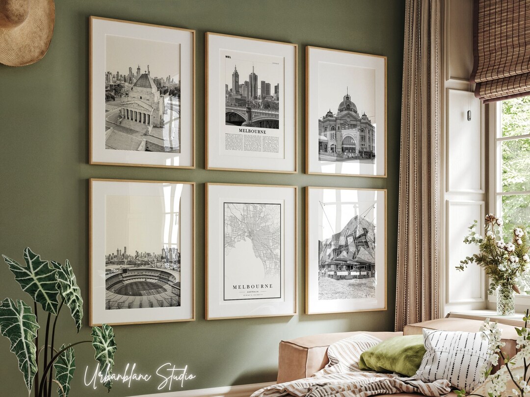 Melbourne Black and White Photo Prints: Gallery Wall Art Set - Etsy
