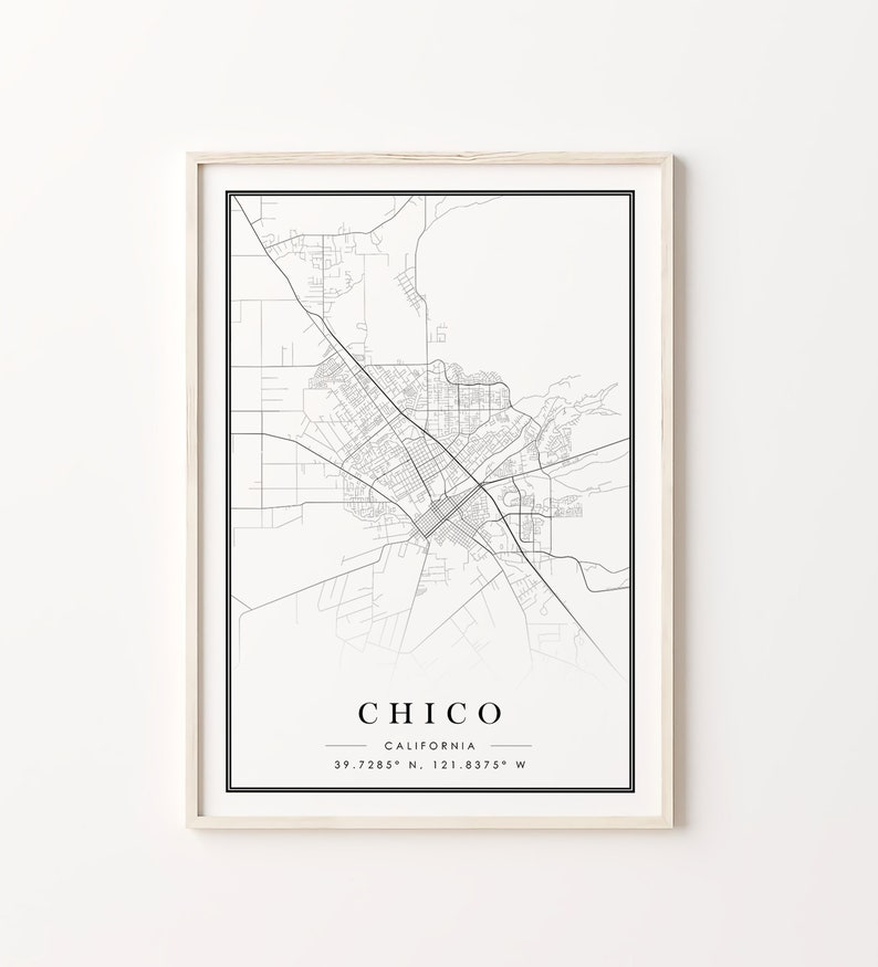 Chico City Prints Chico Black and White Prints Set of 6 - Etsy