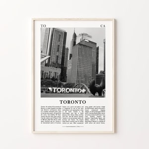 Toronto City Prints, Toronto Black and White Prints Set of 6, Toronto ...
