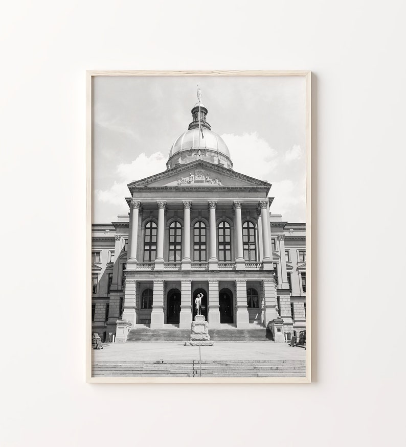 Atlanta City Prints Atlanta Black and White Prints Set of 6 - Etsy