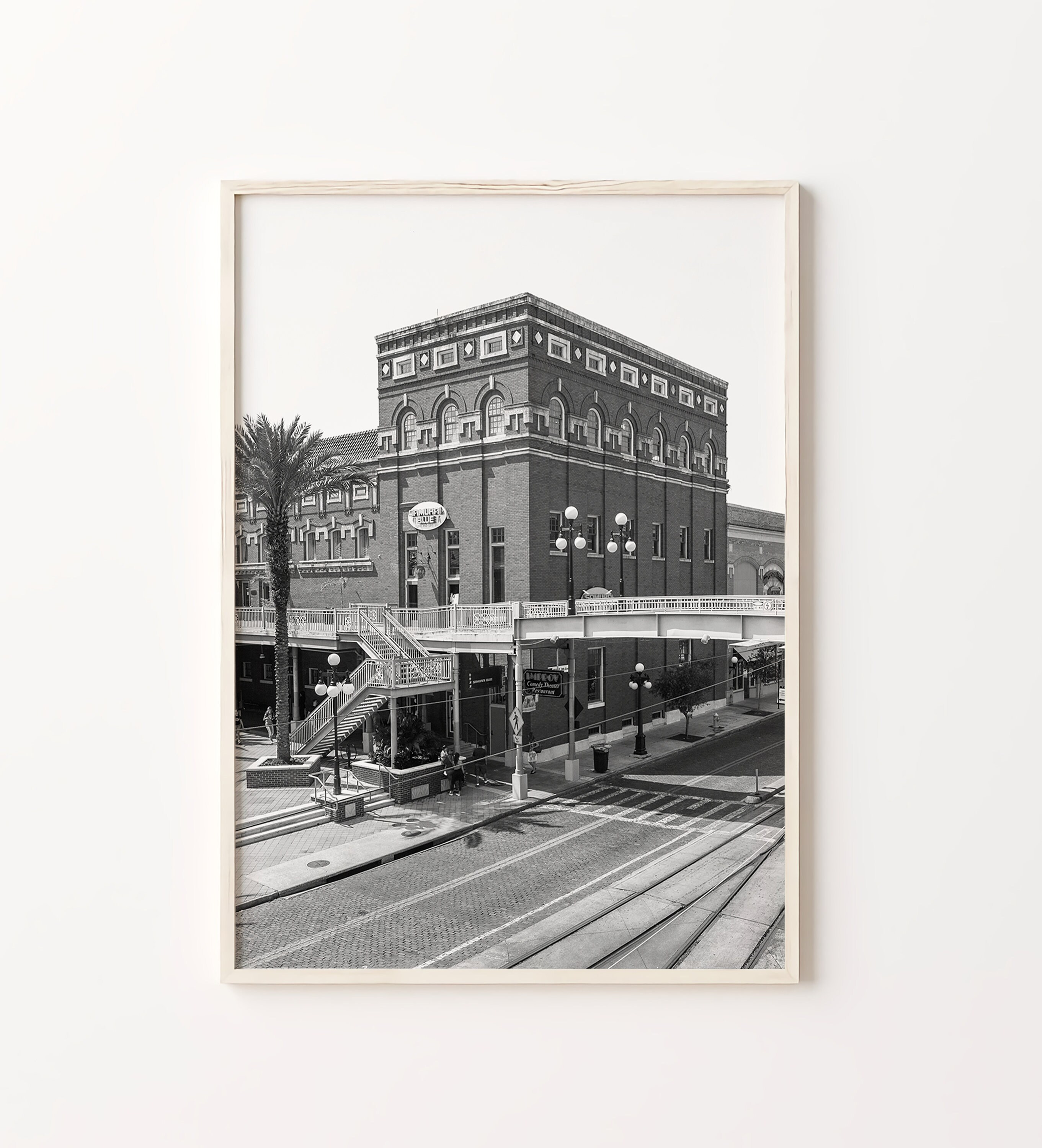 Tampa City Prints Tampa Black and White Prints Set of 6 | Etsy