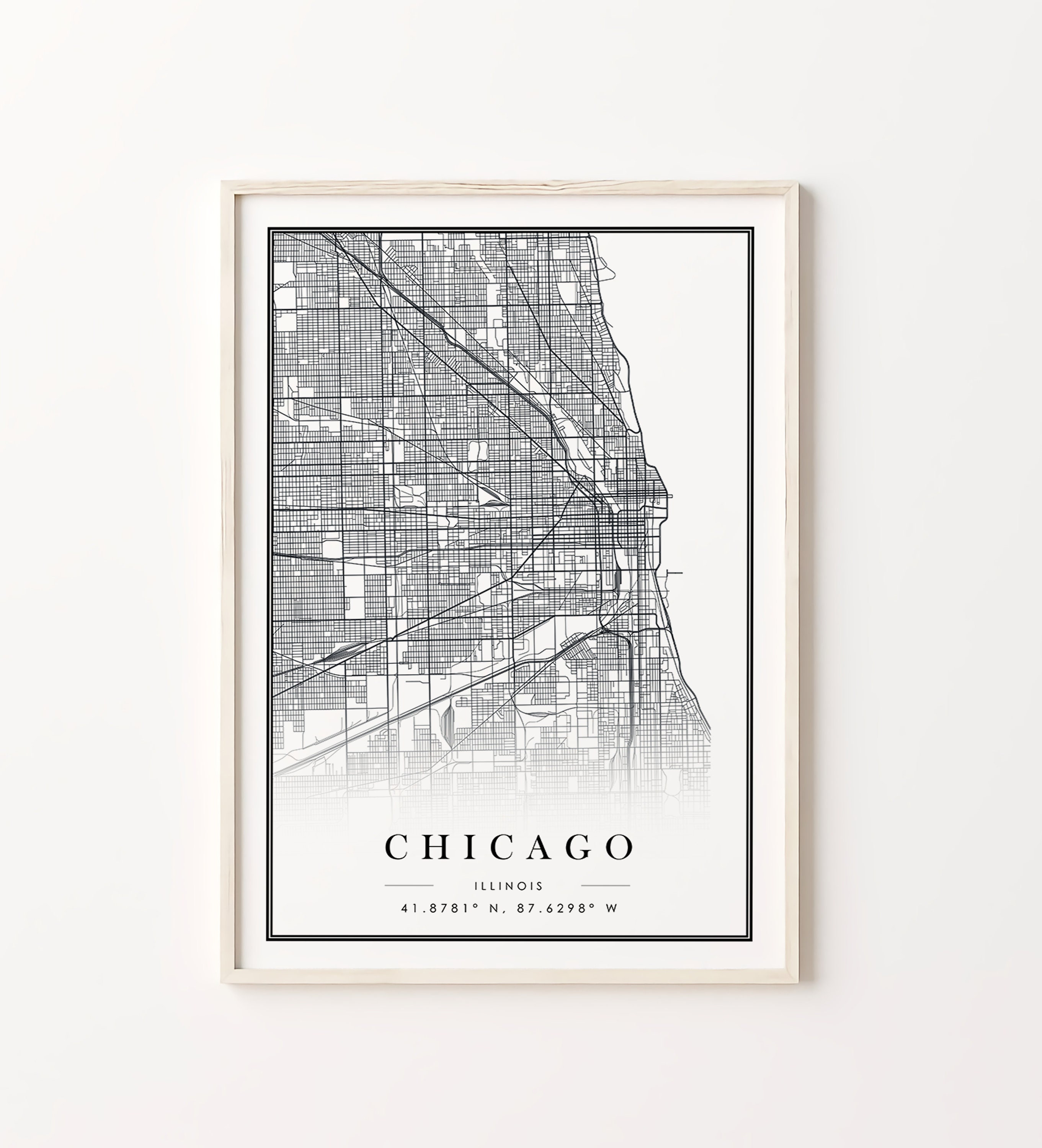 Chicago City in Illinois Chicago Black and White Chicago Set - Etsy