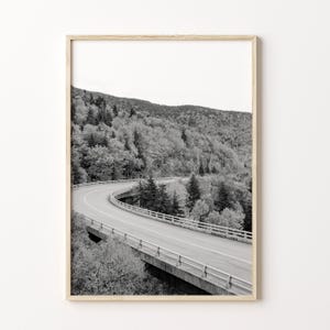Blue Ridge Prints Set of 6 | Black and White Wall Gallery Prints | Blue ...