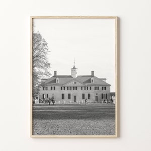Virginia Prints Set of 6 Black and White Wall Gallery Prints State ...