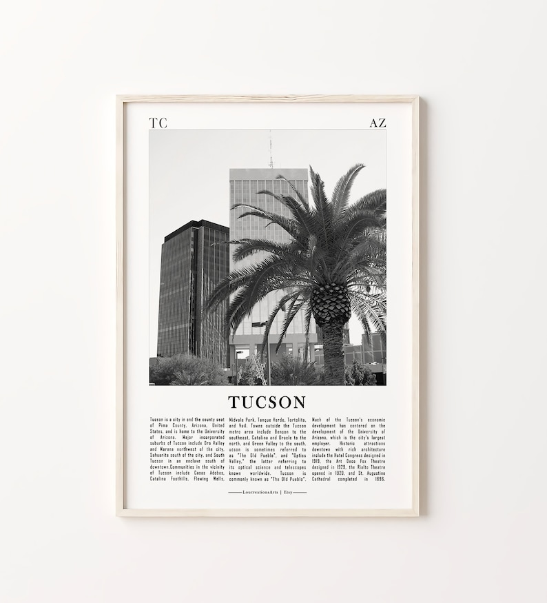 Tucson Arizona Prints: Black & White Photo Gallery Set - Etsy