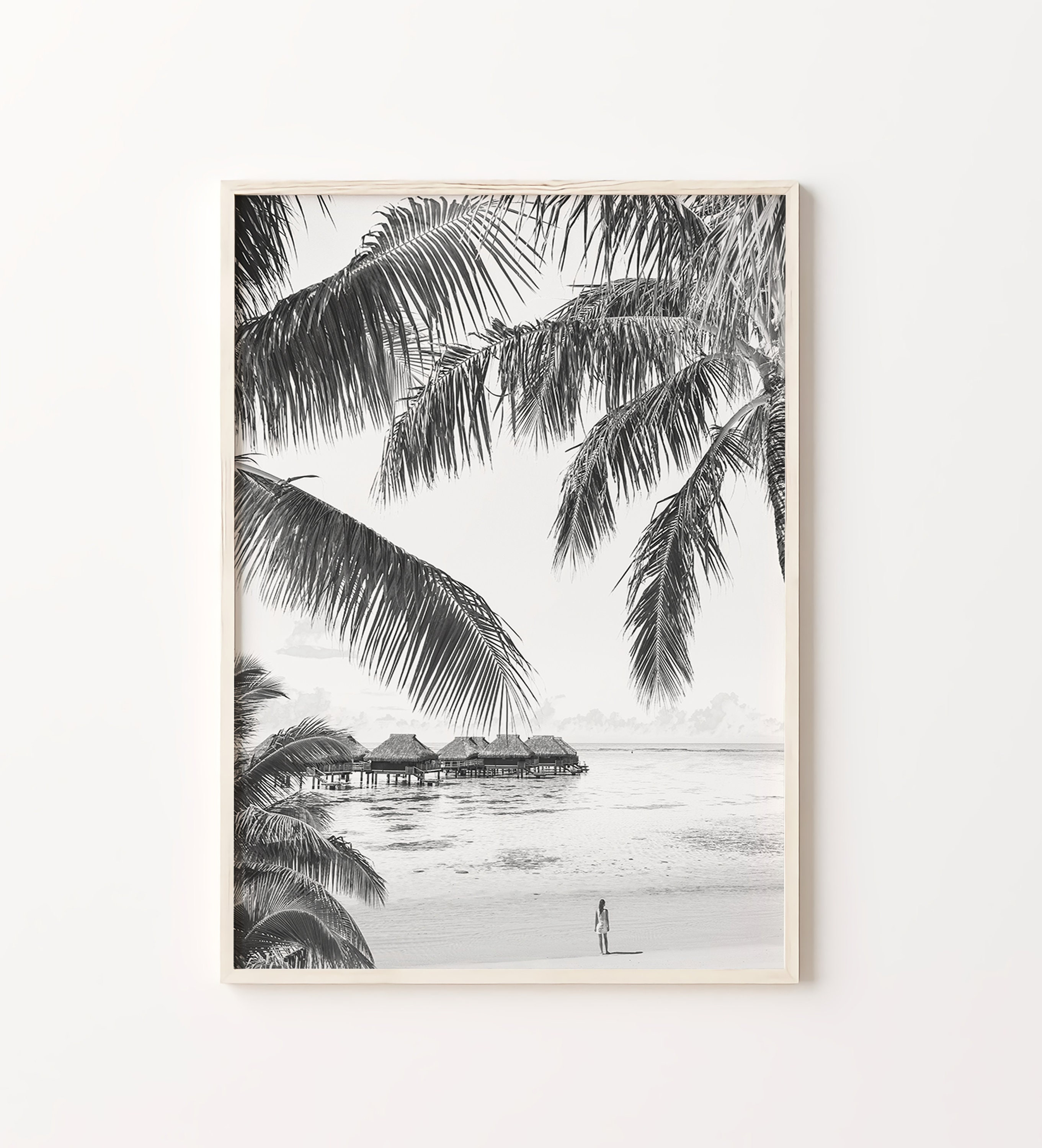 Bora Bora City French Polynesia Print Bora Bora Black and - Etsy