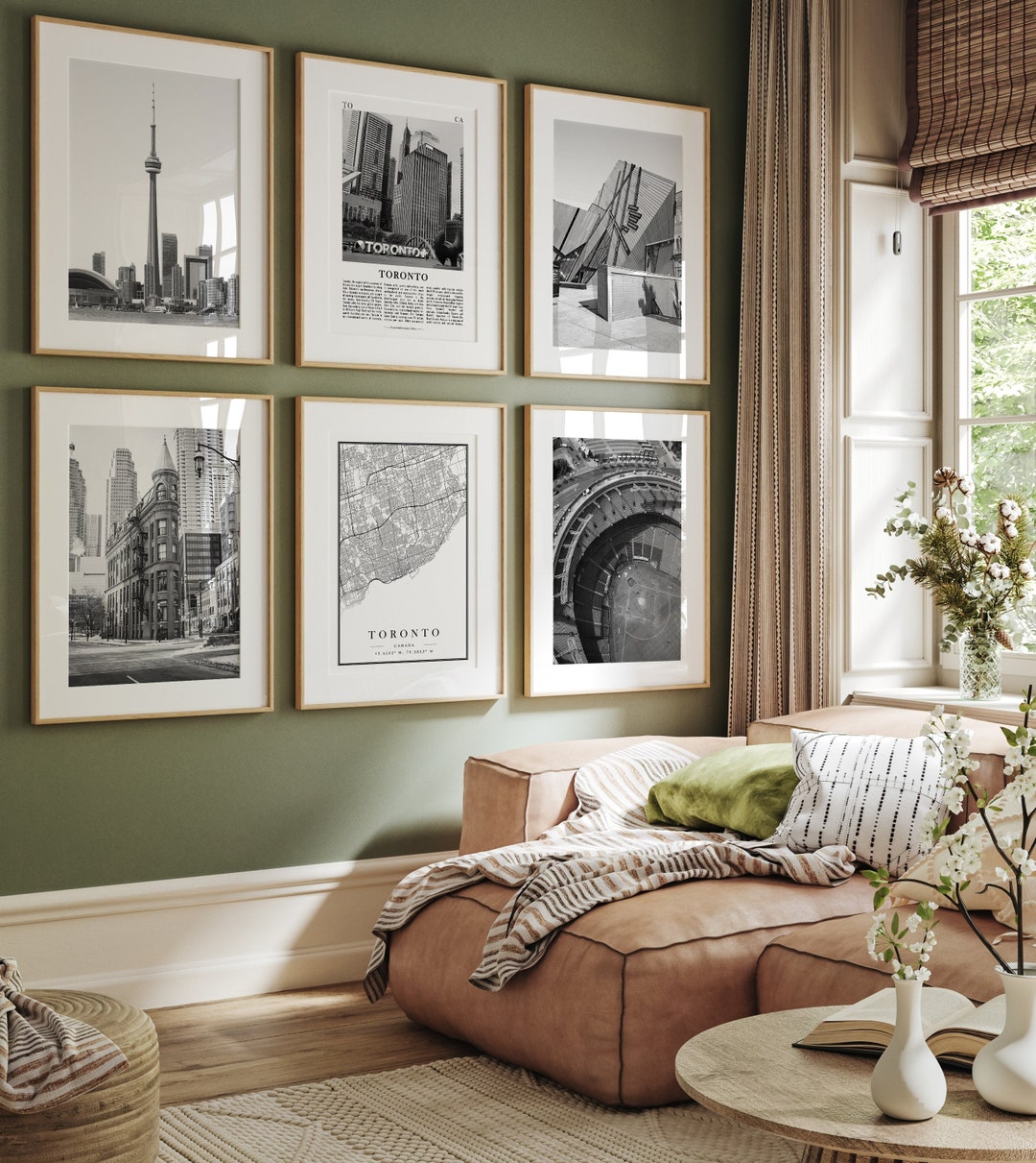 Toronto City Prints Toronto Black and White Prints Set of 6 - Etsy