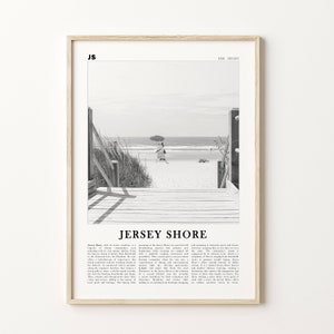 Jersey Shore Prints Set of 6 | Black and White Wall Art Gallery Prints ...