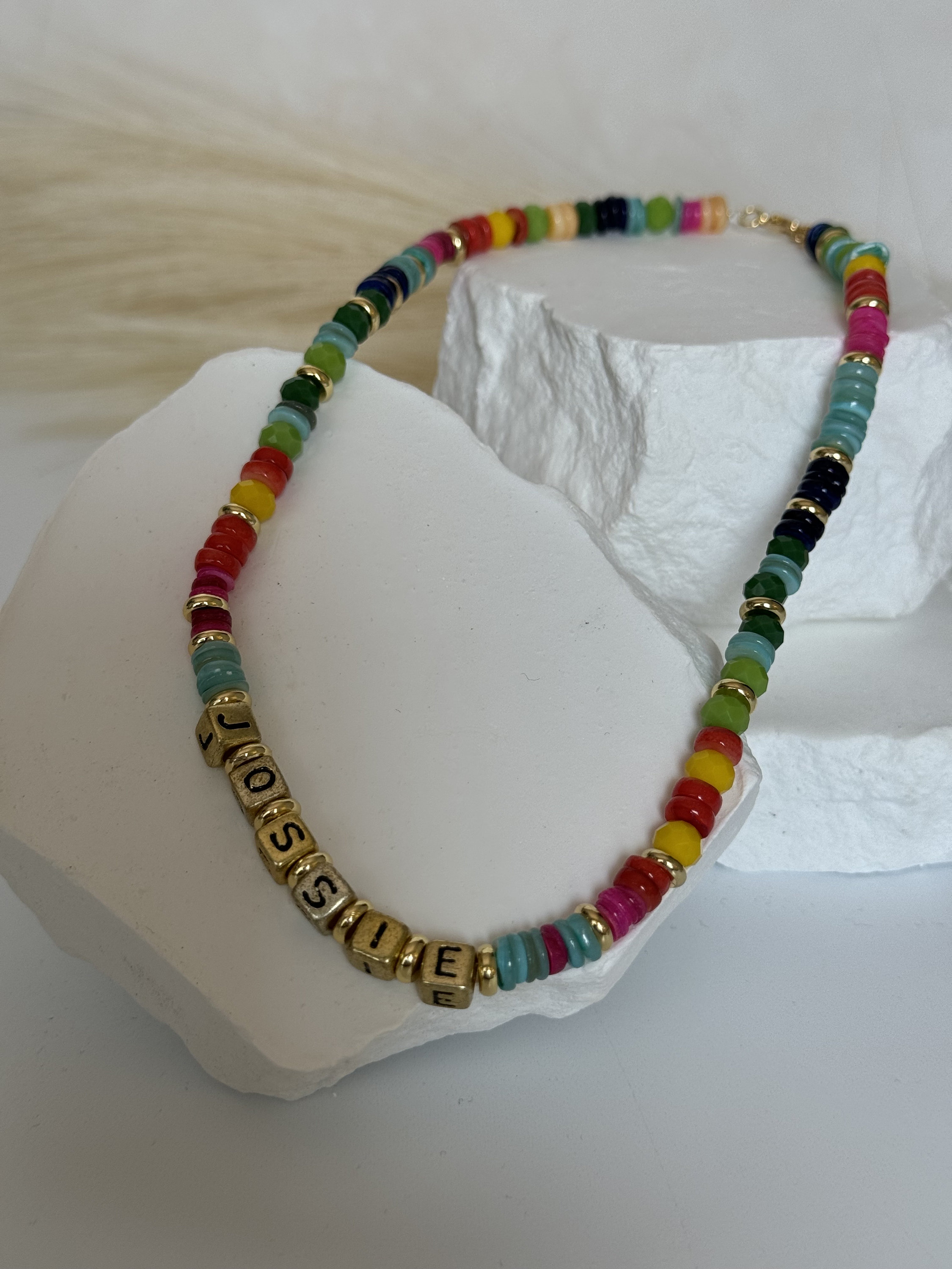 Custom Beads Necklace, Name Necklace, Personalized Necklace, Gift for ...