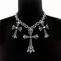 Large Cross Necklace - Etsy