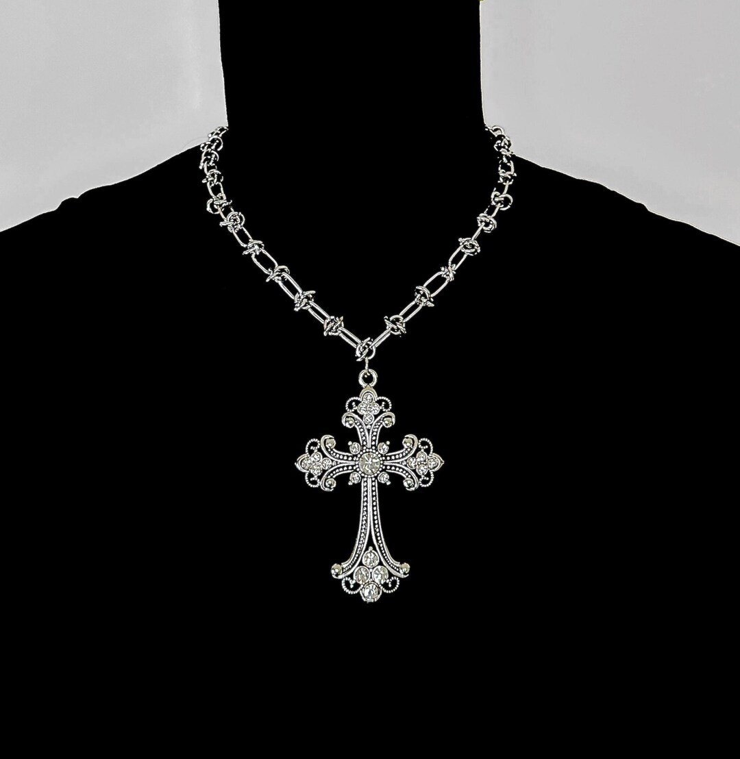 DEVOTED TO ME --- Stainless Steel Edgy Punk Goth Gothic Barbed Wire ...