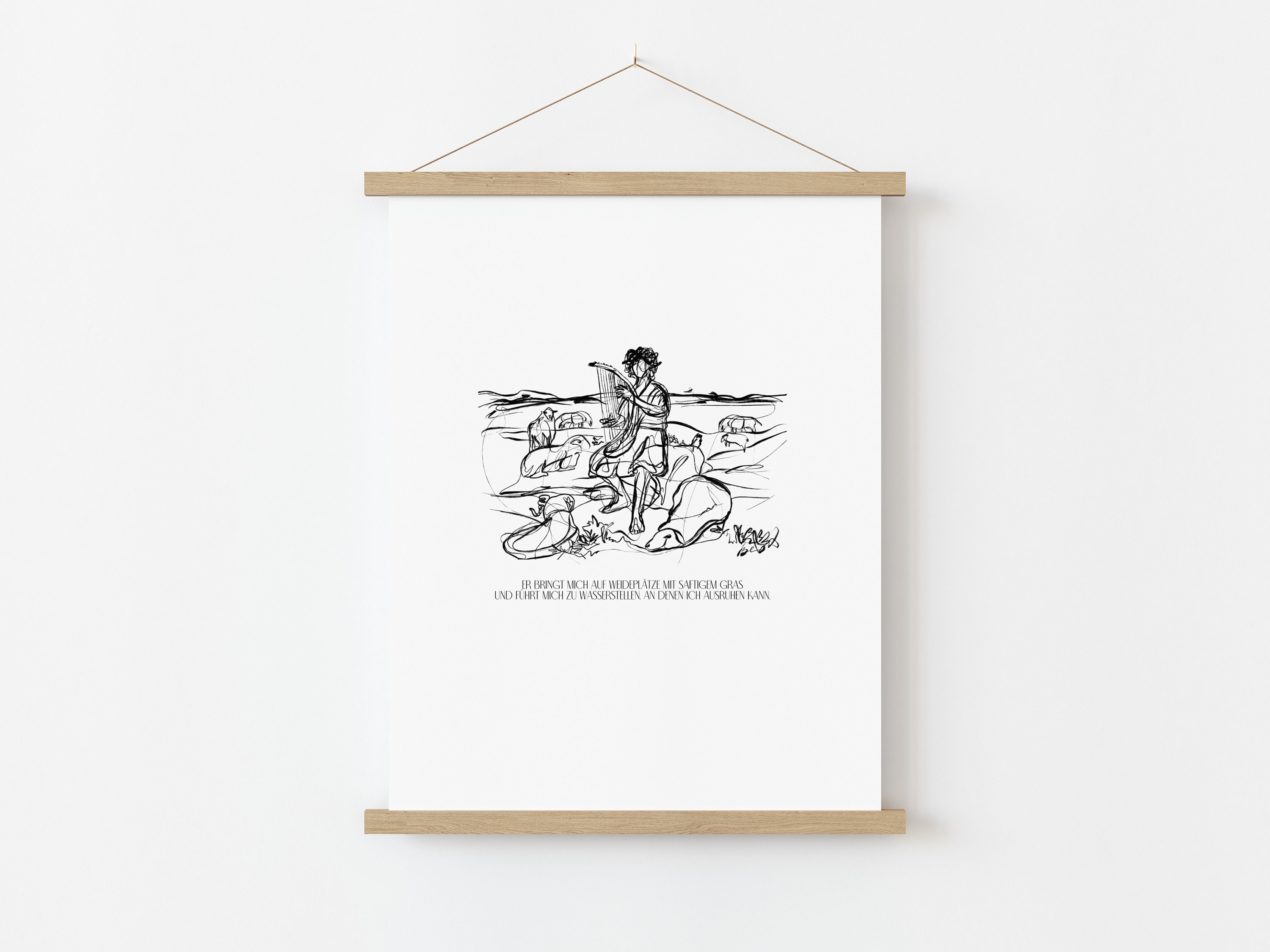 Psalm 23 Christliche Poster Bibelvers Poster | Etsy