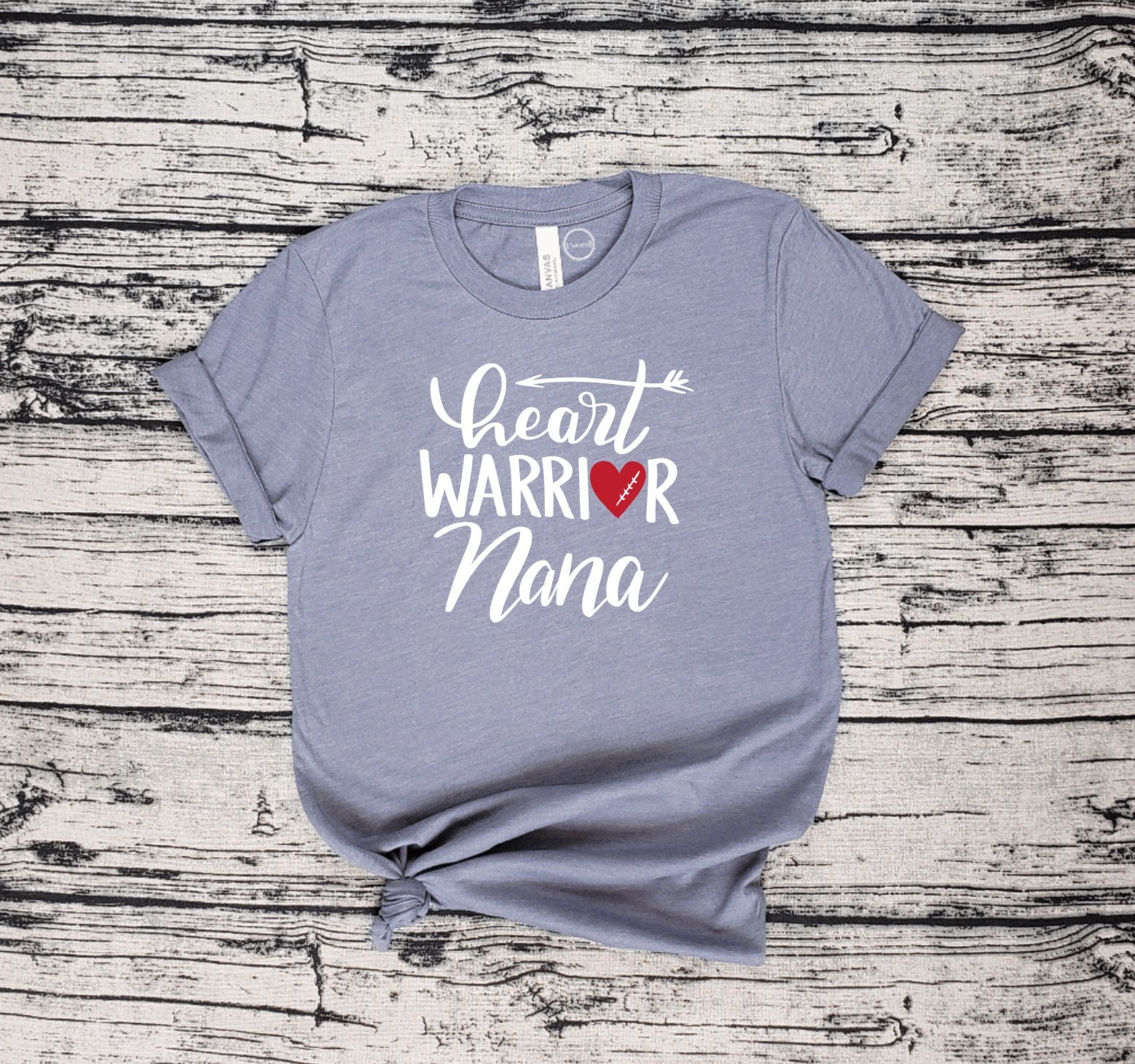 Heart Warrior Nana Short Sleeve Shirt Women's Men's Unisex Apparel ...