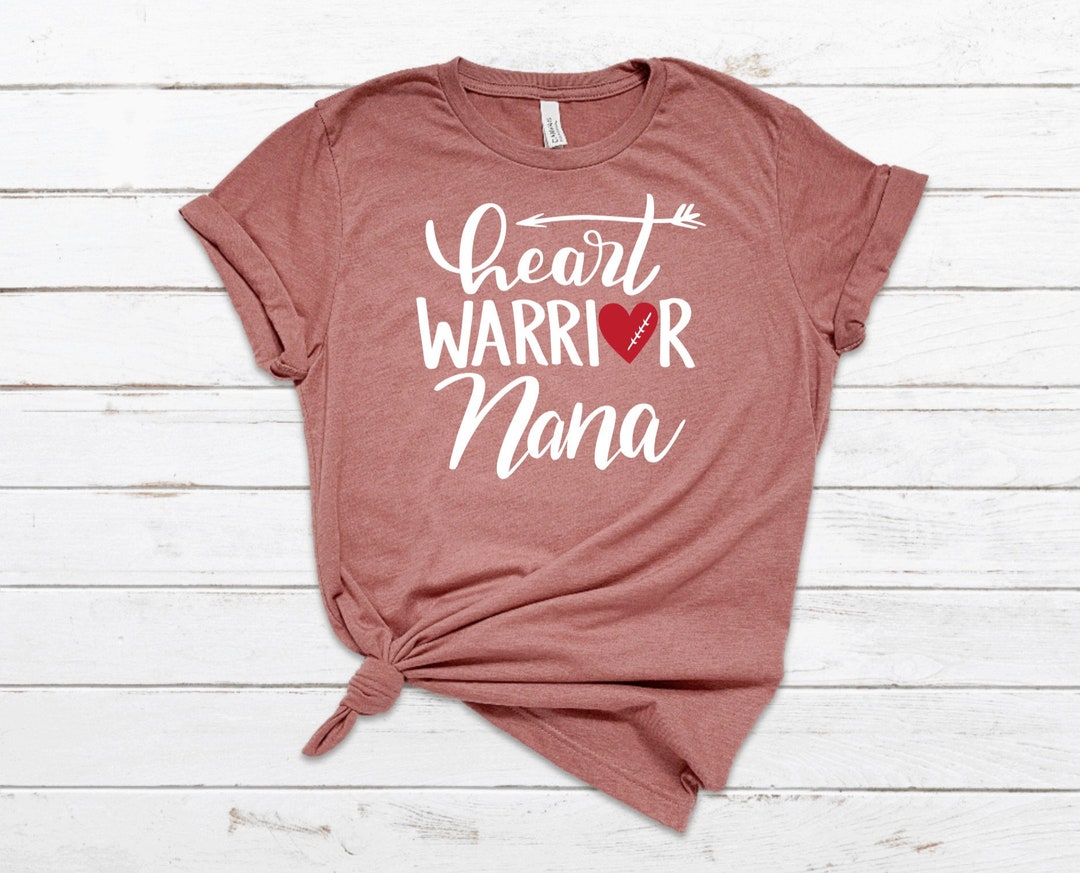 Heart Warrior Nana Short Sleeve Shirt | Women's Men's Unisex Apparel ...