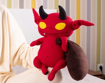 Red Demon Plush - Etsy