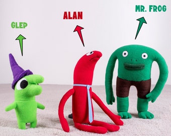 Smiling Friends Glep, Handmade Plush Toy - Etsy
