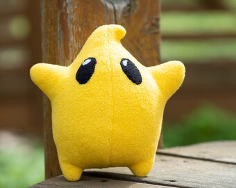 Luma Plushie, Pink Soft Star, 8 in and 5.5 In, Handmade Stuffed Animal ...