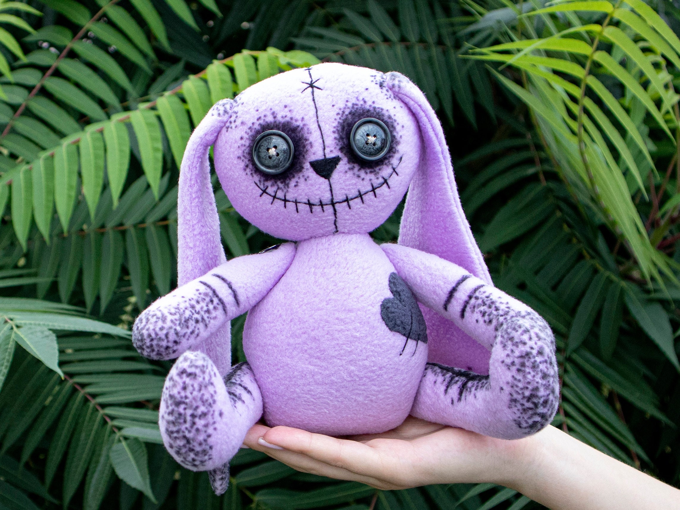 Creepy Bunny Plush Bunny Stuffed Animal Halloween Toy | Etsy