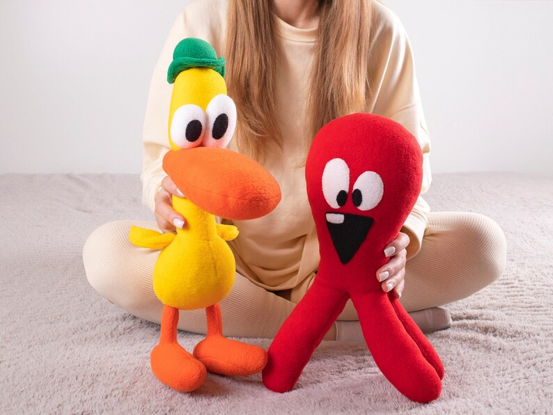 Pato Duck Pocoyo Plush Pato is a Yellow Duck Custom Toys - Etsy
