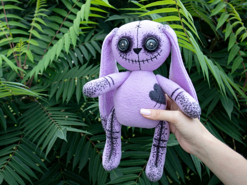 Creepy Bunny Plush Bunny Stuffed Animal Halloween Toy | Etsy