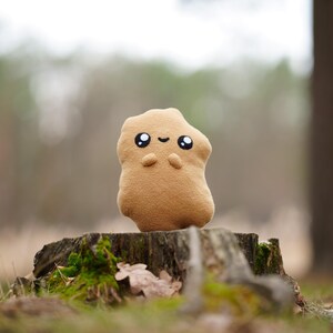 Funny Chicken Nugget Plush Toy With Cute or Angry Face – Soft Kawaii ...