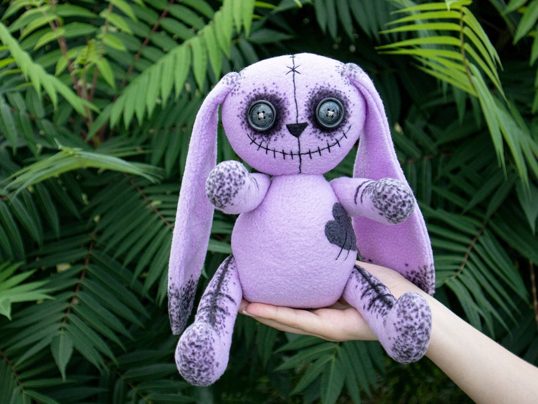 Creepy Bunny Plush, Bunny Stuffed Animal, Halloween Toy, Valentine's ...