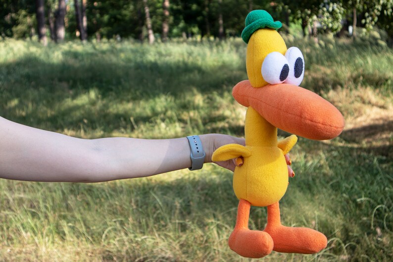 Pato duck Pocoyo plush Pato is a yellow duck Custom toys | Etsy