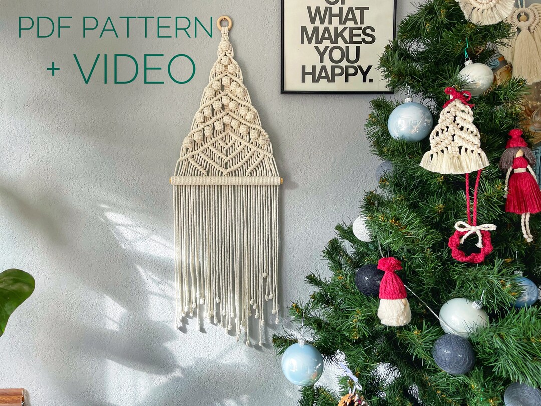 Christmas Tree PDF DIY Macrame Tutorial Pdf 2021 Easy - Etsy