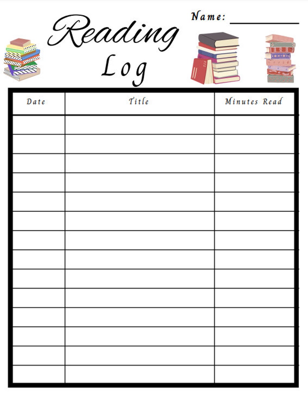 Reading Log / Reading Group Log / Reading Worksheet / Restroom Log ...
