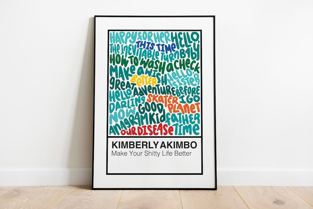 Kimberly Akimbo Broadway Musical Handlettered Color Swatch Art Print ...