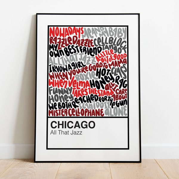 Chicago the Musical Poster - Etsy