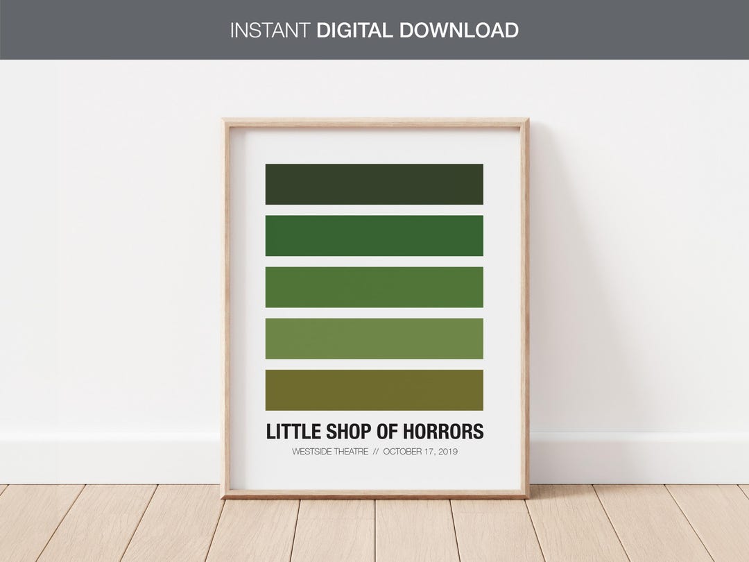 Little Shop of Horrors Color Palette | Musical Art Print | Poster for ...