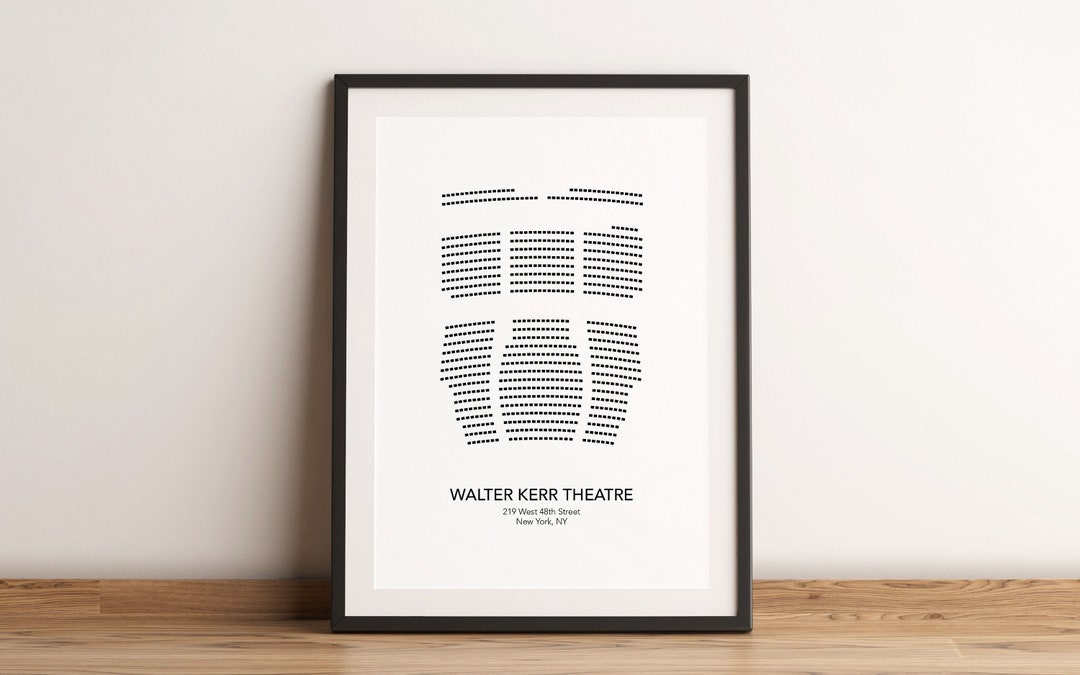 Walter Kerr Theatre Broadway Seating Chart Map Art Print Poster - Etsy