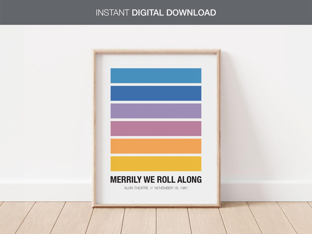 Merrily We Roll Along Color Palette | Sondheim Broadway Musical Art ...