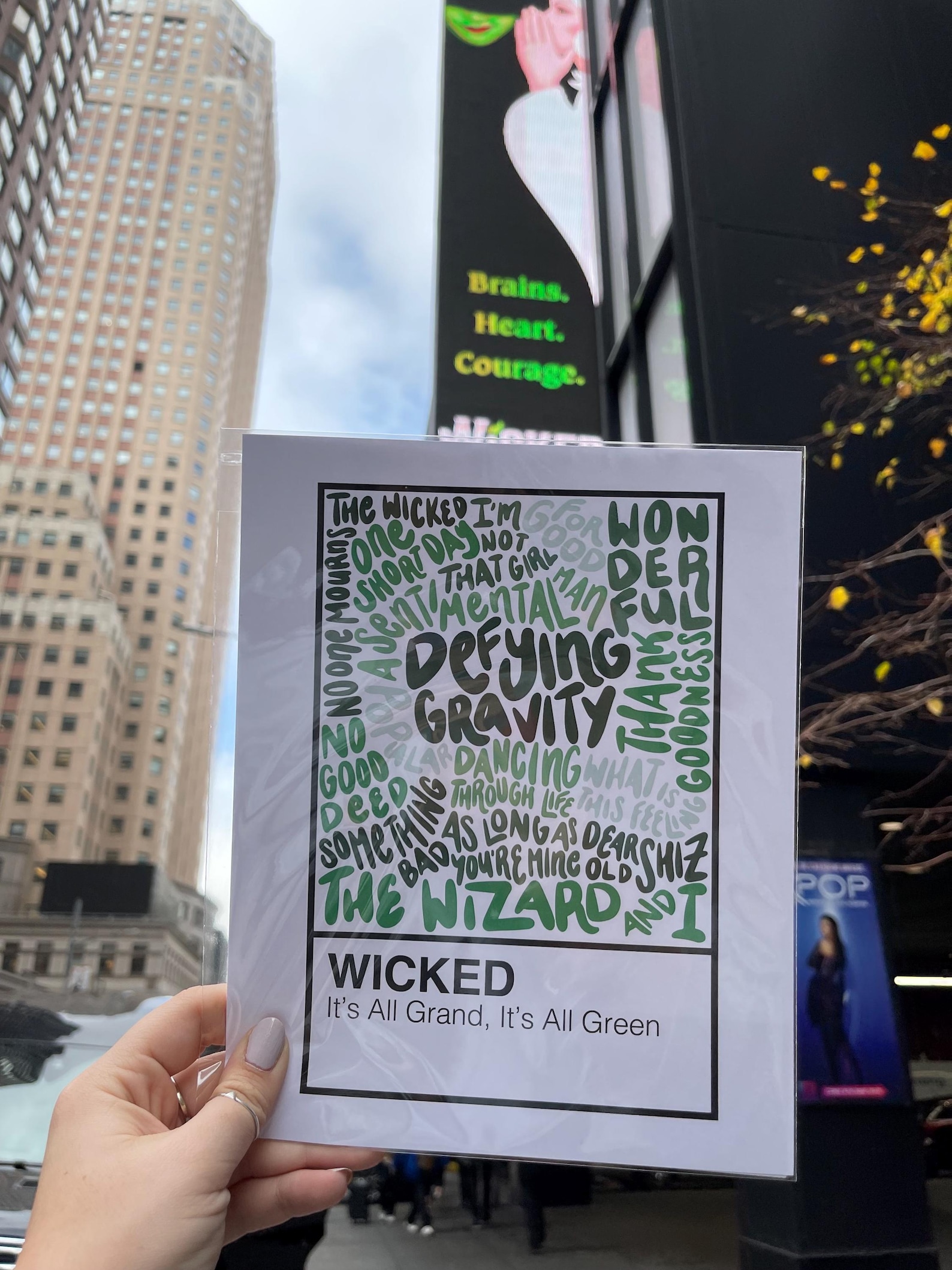 Wicked Broadway Musical Handlettered Color Swatch Art Print Poster - Etsy