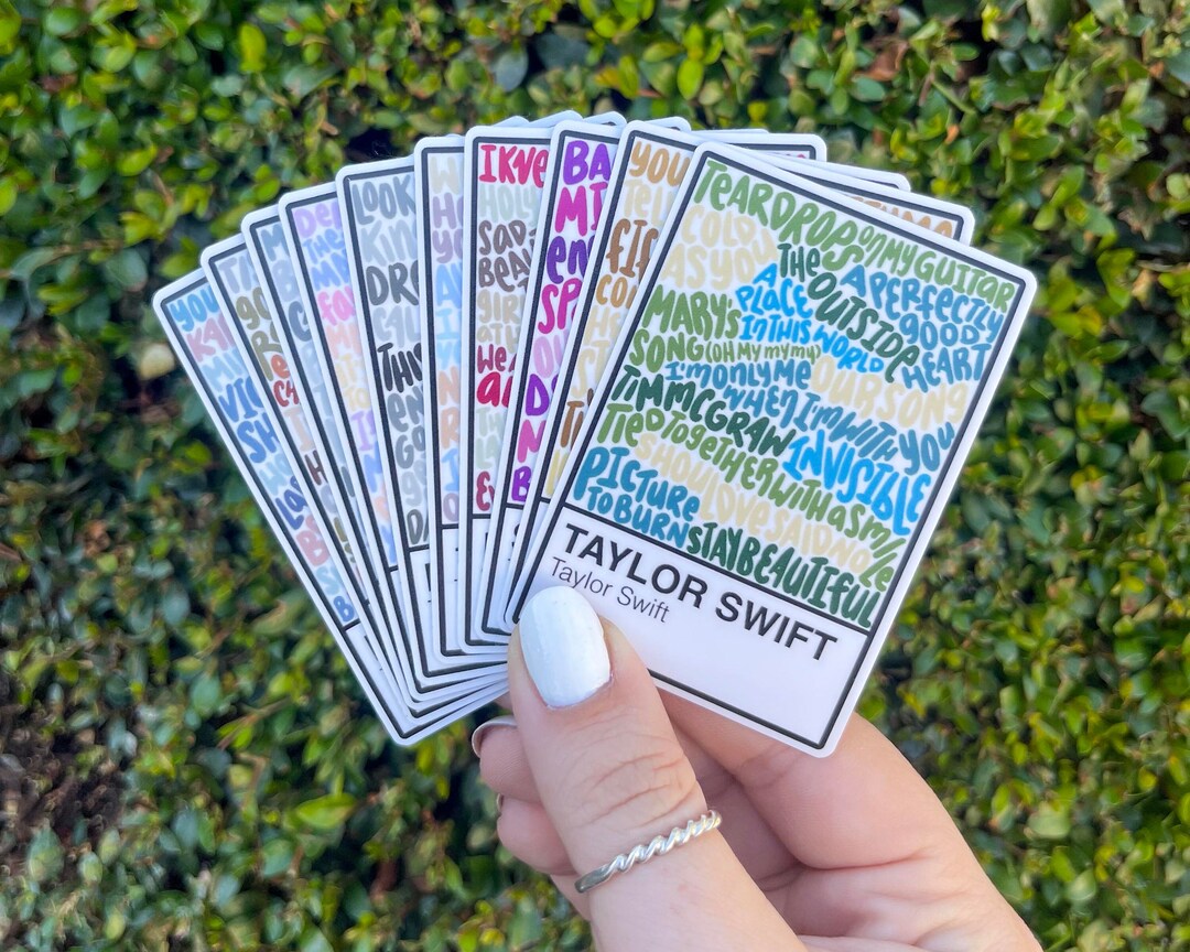 Taylor Swift Eras Color Swatch Sticker Collection - Etsy Portugal