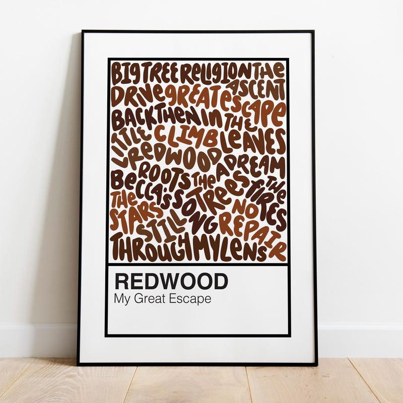 Redwood Print - Etsy