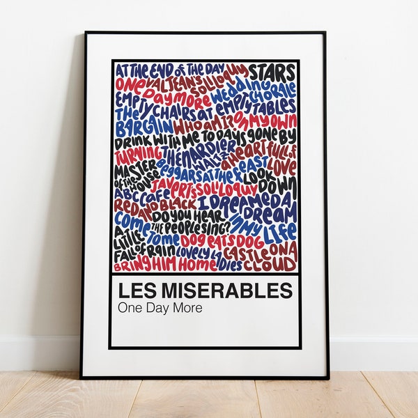 Les Miserables Wall - Etsy