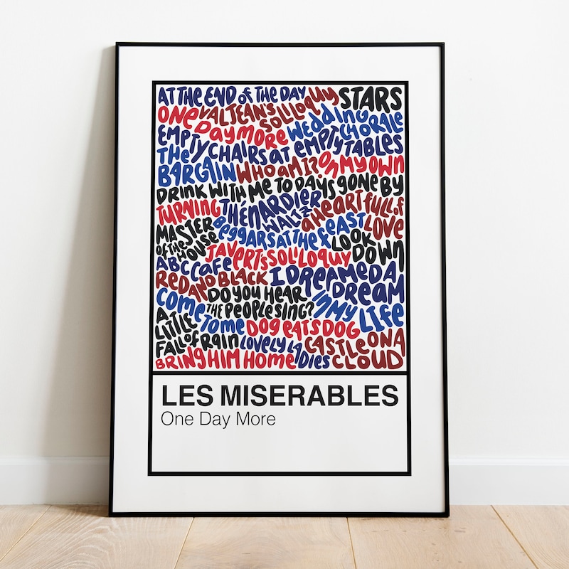 Les Miserables Print - Etsy