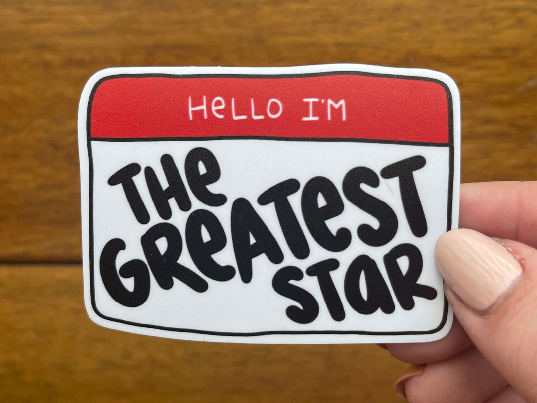 The Greatest Star Name Tag | Funny Girl Broadway Musical Handlettered ...
