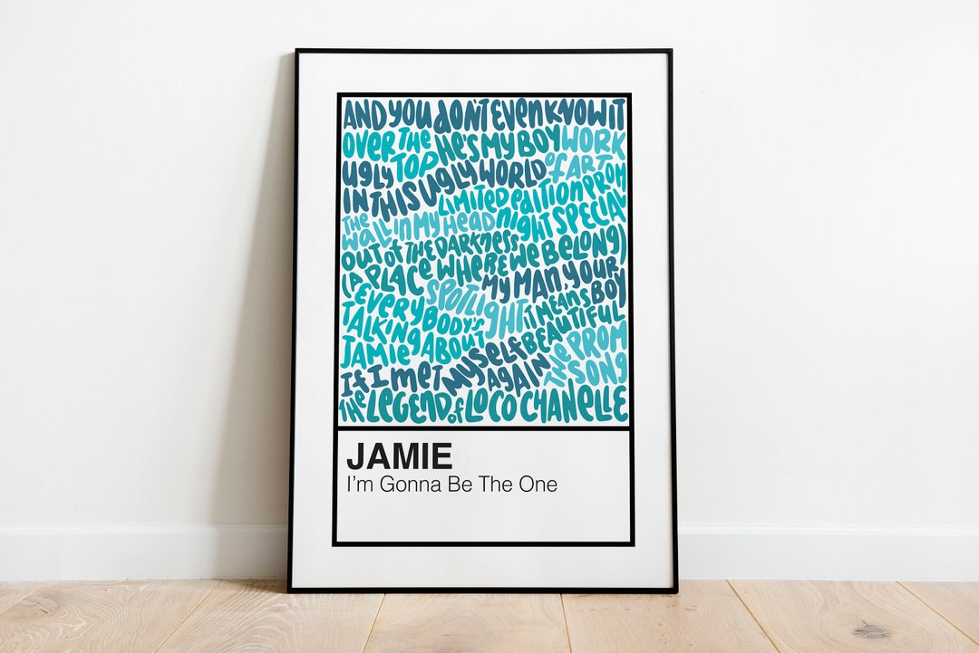 Everybody's Talking About Jamie West End Musical Handlettered Color ...