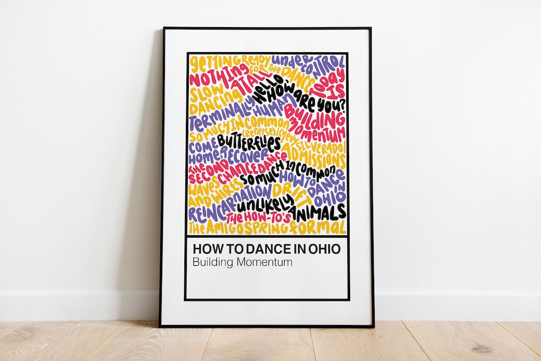 How to Dance in Ohio Broadway Musical Handlettered Color Swatch Art Print Poster - Etsy