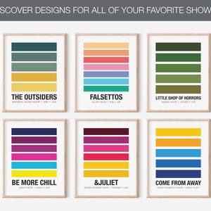 And Juliet Color Palette | Broadway Musical Art Print | Poster for ...