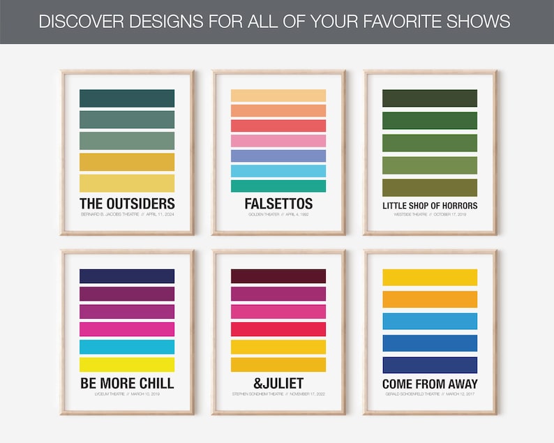 And Juliet Color Palette | Broadway Musical Art Print | Poster for ...