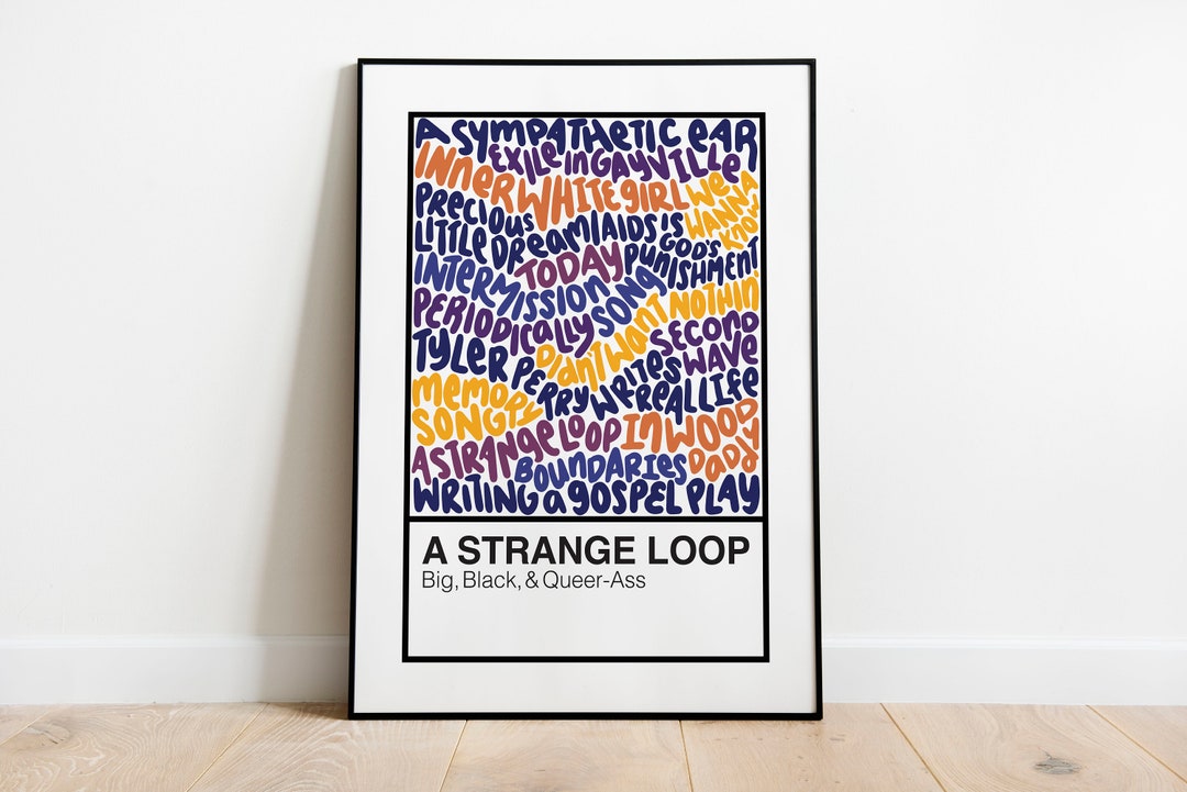 A Strange Loop Broadway Musical Handlettered Color Swatch Art Print ...