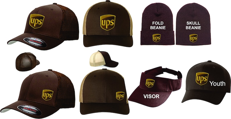 UPS Caps Hats Beanies, Trucker, Flexfit Trucker, Visor and Youth Hat ...
