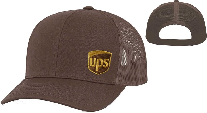 Custom UPS Hats Caps Flex Fit 210 Flat Bill, 6277 Curved and 3d Puff ...