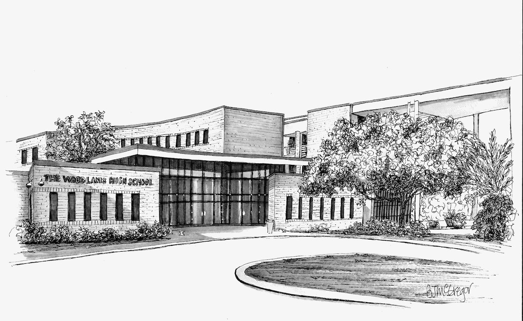 ART PRINT - the Woodlands High School - the Woodlands, Texas ...