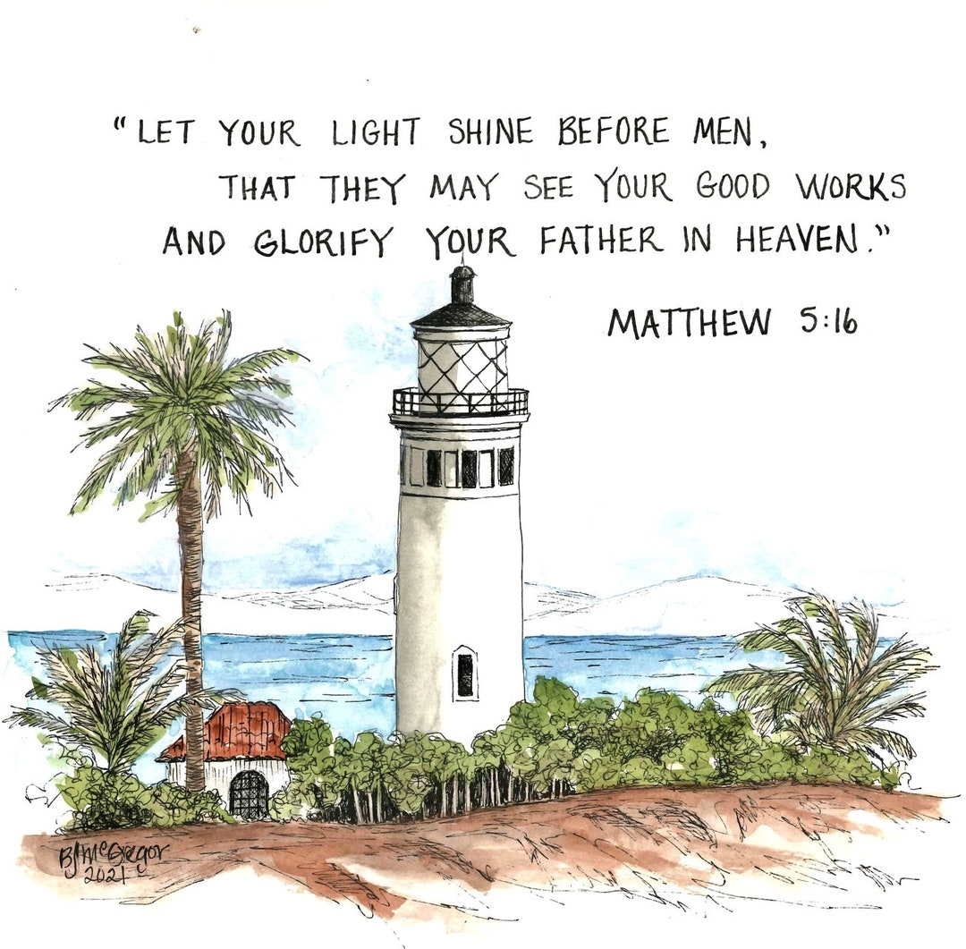 ART PRINT - "let Your Light Shine!" We Are Beacons for Our Friends and ...